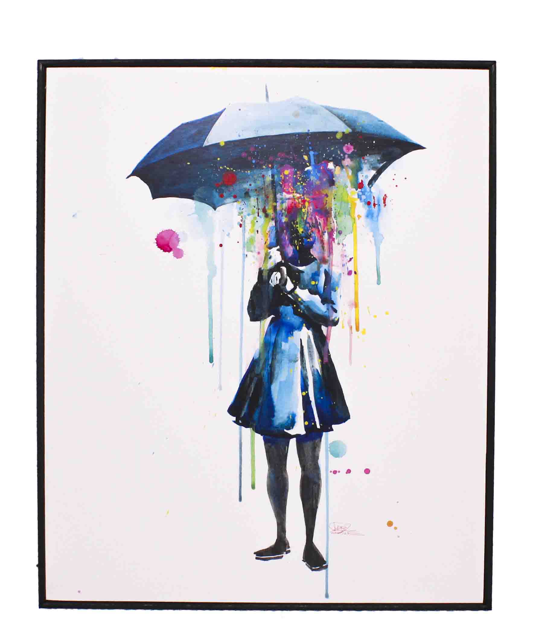 Mini Art Block"Rainy" por Lora Zombie